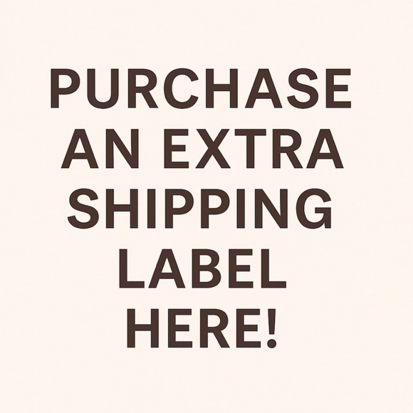 Other | Extra Shipping Label | Poshmark